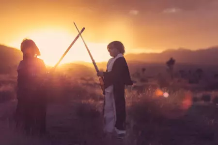 Z otroki sem poustvaril Tatooine Star Wars v puščavi 3 880 1