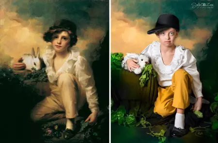 Pengarang mencipta potret kanak-kanak dengan sindrom Down untuk menunjukkan semua orang adalah karya seni 10206_26