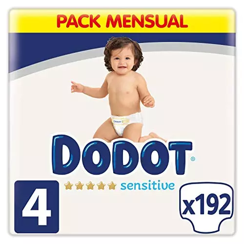 Dodot Sensitive Diapers size 4, 192 Diapers, 9-14 kg