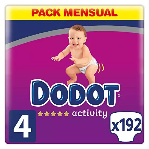Dodot Activity 纸尿裤 4 号，9-14 公斤，更合身的纸尿裤，192 片