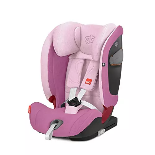 GB Gold Everna-Fix - Car seat para sa mga kotseng may ISOFIX, Group 1/2/3 (9-36 kg, mula 9 na buwan hanggang 12 taon approx.) Sweet Pink