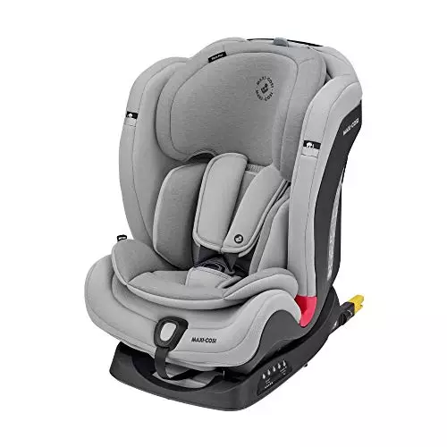 Maxi-Cosi Titan Plus, automobilinė kėdutė kūdikiams ir vaikams, patogi autokėdutė, 1/2/3 grupė, kabrioletas, su ISOFIX, nuo 9 mėn iki 12 metų ir nuo 9 iki 36 kg, pilka spalva (Authentic Grey)