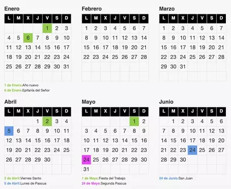 Barcelona Arbeidskalender