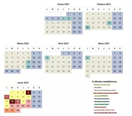 Calendari Madrid