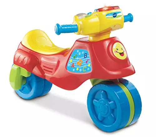 VTech 2-in-1 Elettroniku Ride-On Super Moto, Aħmar (3480-181722)