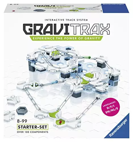 Ravensburger GraviTrax Starter Set, STEM Konstruaĵaro, +100 Komponentoj, Rekomendita Aĝo 8+ (27597)