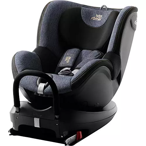 Britax Römer Ukuzalwa kwesitulo semoto - iminyaka emi-4, ukuya kuthi ga kwi-18 kg, DUALFIX2 R, ISOFIX, Group 0+/1, Blue Marble