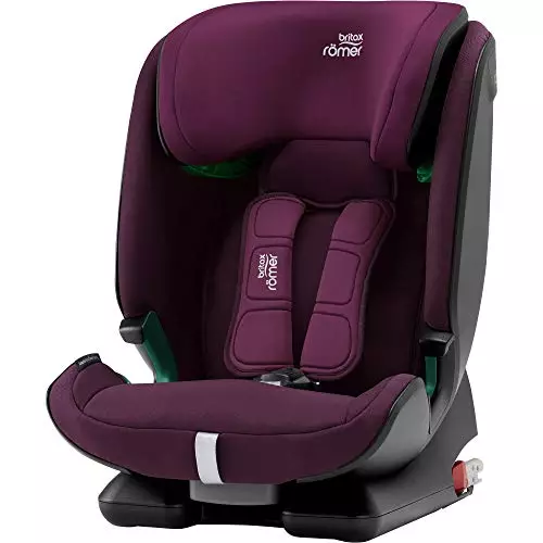 Britax Römer 4000984194951 Kursi mobil 15 sasi - 12 taun, 9-36 kg, ADVANSAFIXM i-SIZE, ISOFIX, Group 1/2/3, Burgundy Red