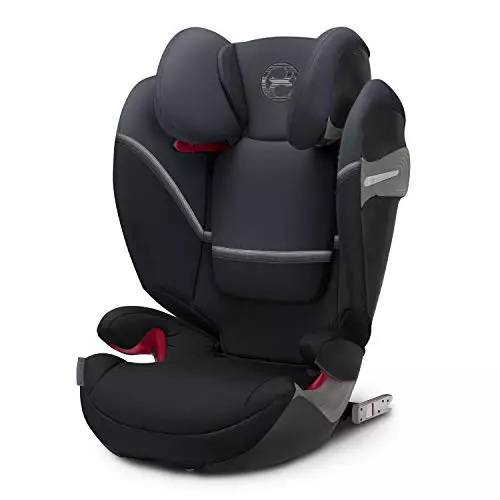 Cybex Gold - Solution S-Fix bilsete, for biler med og uten Isofix, Gruppe 2/3 (15-36 kg), Fra 3 til 12 år ca., Svart (Granitt Sort)