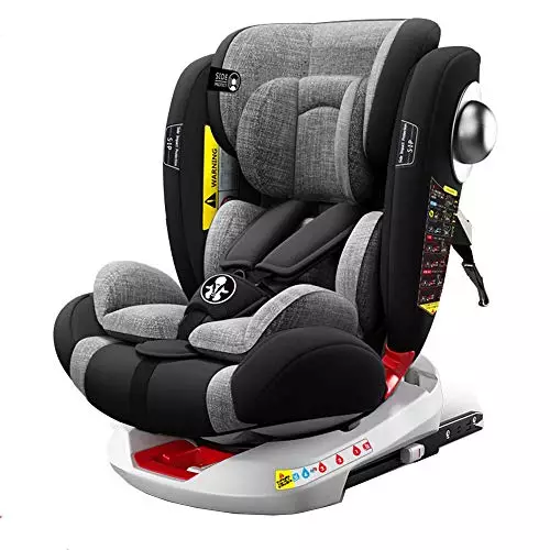 Babify Onboard 360º Swivel Car Seat – Grupper 0/1/2/3 – Tilbakelent – Bakovervendt opp til gruppe 1