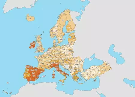 mapa španije