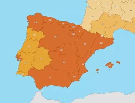 karta spanien