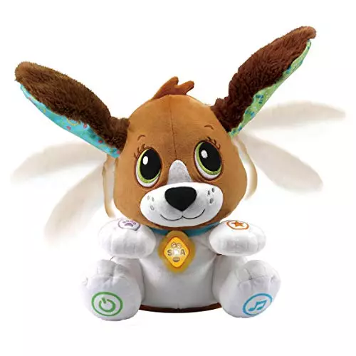 VTech - Sira the Interactive Dog, peluche suave que fomenta a conversa, repite o que dis, CREA historias coa túa propia voz, máis de 150 cancións, melodías e frases (80-610122)