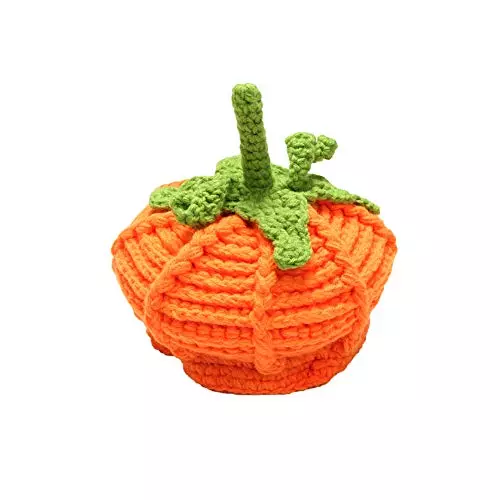 Zonfer 1pc Halloween Pumpkin Beanie Hat Costume Photography Prop Infant Toddler Children Newborn Baby Cap