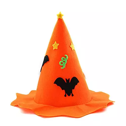 Jessicadaphne Halloween Pumpkin Witch Hat para sa mga Bata at Matanda, Non-Woven Party Hat, Caps, Cosplay Performance Props, Hallowmas Party Supplies