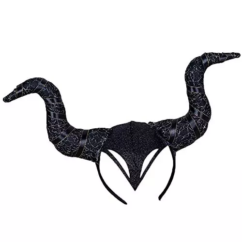 Jorzer Halloween Dress Up Accessories | Mga Halloween Costume Horns Hat Headpiece para sa Babaeng Babae Matanda (Itim)