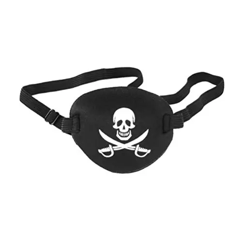 Pirate Eye Patches One Eye Skull Captain Eye Cover Costume Accessory para sa Matanda Kids Halloween Theme Party Mga Pabor sa Pasko