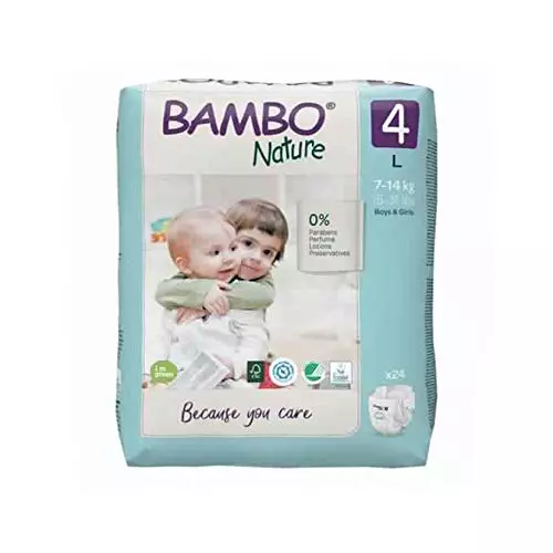 Scutece Bambo Nature Premium Eco, mari 4 (15-31 lbs/7-14 kg)