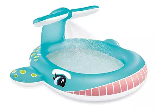 Intex 57440NP - Inflatable Whale Pool pẹlu sprinkler