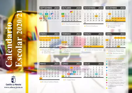 castile-la-mancha-shkollë-kalendar