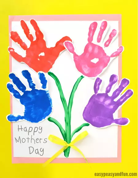 Mother's Day Crafts Flowers Hands