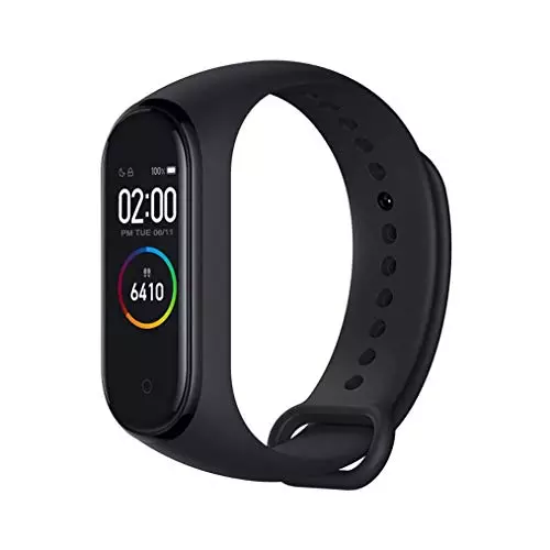 Monatóir Ráta Croí Bracelet Fitness Xiaomi Band 4 Cliste 135 mAh Scáileán Dath Bluetooth 5.0 Is Déanaí 2019, Dubh