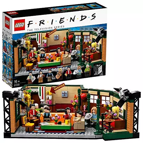 Echiche LEGO - Central Perk, ntọala ihe owuwu, setịpụrụ cafeteria maka ncheta afọ 25 nke usoro ahụ, soro Ross, Rachel, Phoebe, Joey, Chandler na Monica nwee oge kacha mma (21319)