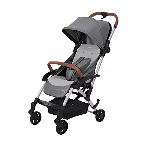 Bébé Confort Laika 2 'Nomad Grey' - سپر شهري گھمڻ وارو، الٽرا ڪمپيڪٽ ۽ ھلڪو وزن، سفر لاءِ منظور ٿيل، 0 مھينن کان 3.5 سالن تائين، گرين رنگ