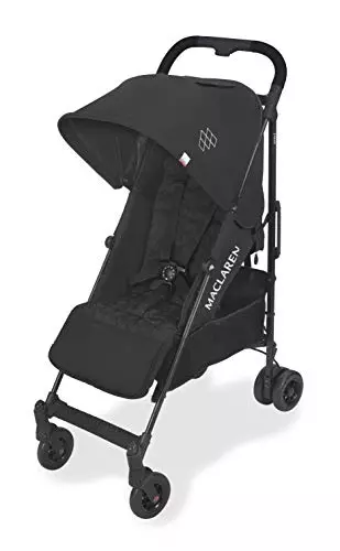 Maclaren Quest arc Stroller - letvægts, fastgjort styr, til nyfødte op til 25 kg, multipositionssæde, 4-hjulsophæng