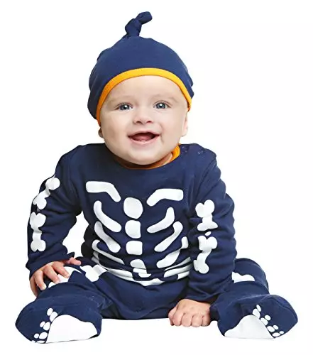 My Other Me Me-203975 Baby-Skelettkostüm, Unisex, 7–12 Monate (Viving Costumes 203975)