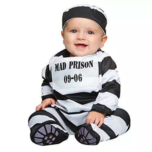 My Other Me Me-203293 Prisoner Costume Baby, 0-6 ماه (Viving Costumes 203293