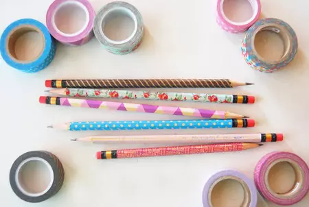 Crafts Back Cole Pencils Washi traka