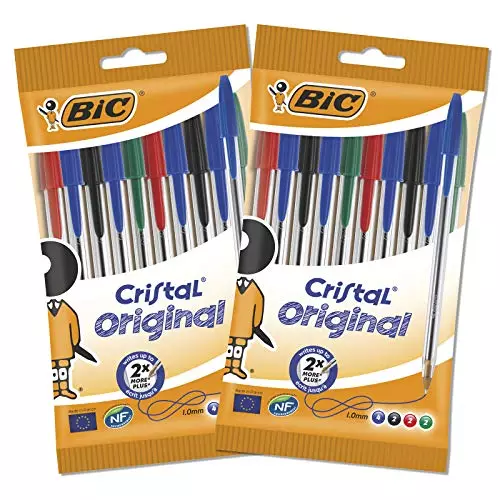 BIC 962704 - Lot 20 kemičnih svinčnikov v kristalnem izvoru