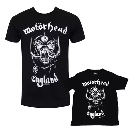Duo Rockset avec t-shirt papa Motorhead et t-shirt bébé Motorhead