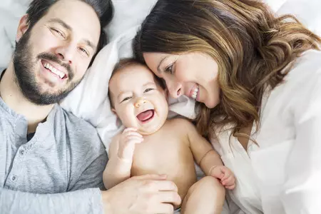 Parents with their baby