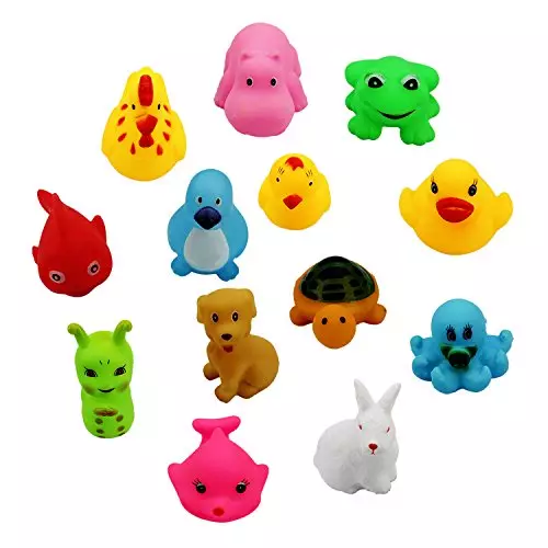 13 pièces jouets de bain pour bébé jouets à motif animal pour filles jouets pour enfants pour baignoire