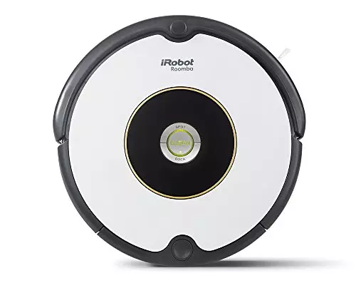iRobot Roomba 605 ሮቦት ቫክዩም ማጽጃ፣ ከፍተኛ የማጽዳት አፈጻጸም፣ ሁሉም የወለል ዓይነቶች፣ የቤት እንስሳትን ፀጉር ይይዛል፣ ነጭ