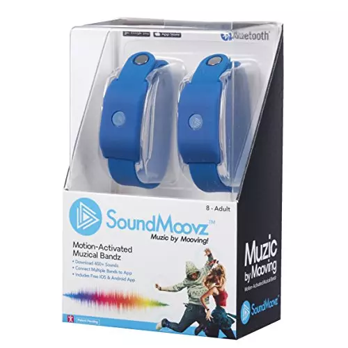 SoundMoovz - Bracelets Music By Moving pour créer et composer des sons et de la musique, Bleu (Toy Factory 41239)