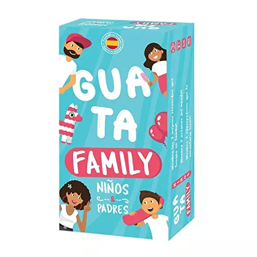 GUATAFAMILY - Family Board Game - Kartu untuk anak-anak dan Orang Tua - Tawa dan Imajinasi - Edisi Spanyol -