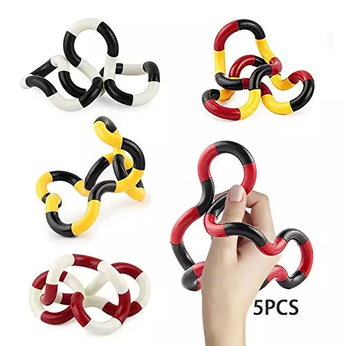 5PCS Fidget Twister Hand Toy,Twist Finger Toy,มือ Tangles ของเล่นสำหรับออทิสติก,Tangles Hand Toy,Fidget Twister,Fidget Twister Toy