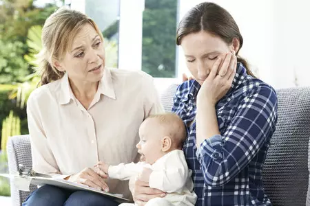 mère triste