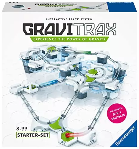 Начален комплект Ravensburger GraviTrax, комплект за изграждане на STEM, +100 компонента, препоръчителна възраст 8+ (27597)