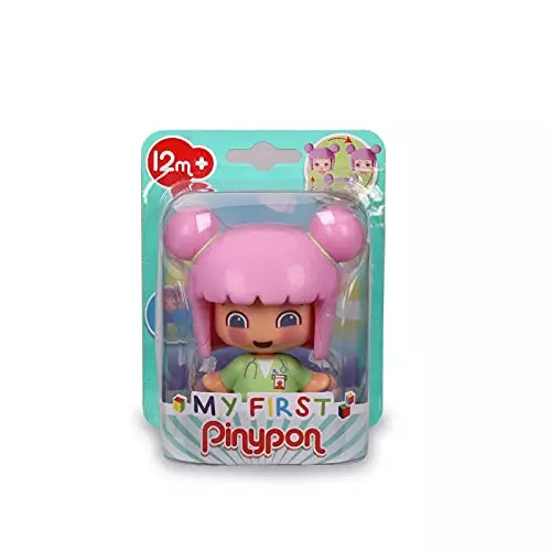 Pinypon - My First, Doktorska figura, Doktorska minifigura za djecu od godinu dana, igrajte se doktorima i stimulirajte njihovu igru, Sa 3 različita lica i zamjenjivim tijelom, FAMOSA (700016401)