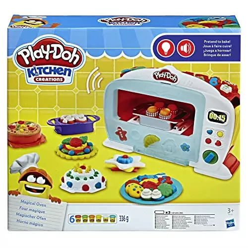 Play Doh Kitchen Creations čarovná súprava rúry pre deti od 3 rokov so 6 toxickými farbami