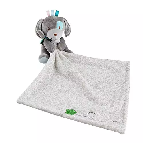 Comfy Blanket Patches Dogs Plush Snuggler Safety Blanky Christmas Birthday Gifts (Grey)