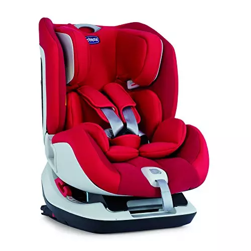 Chicco Seat Up 012 - Kursiya otomobîlê ji bo zarokên 0 û 6 salî (0-25 kg), koma 0+/1/2, rengê sor