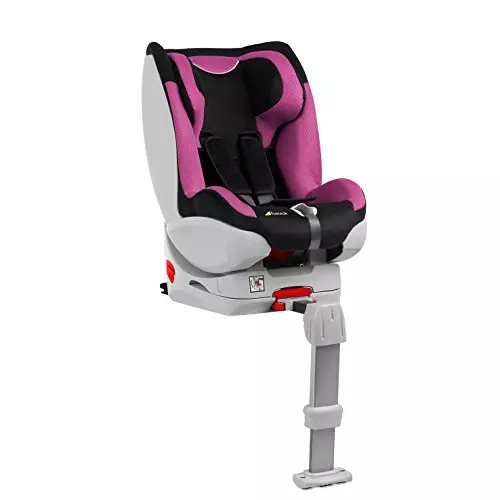 Hauck Varioguard - 汽車座椅，0/I 組，黑色和粉色