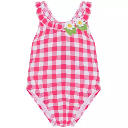 Floral Checked Swimsuit Bayi