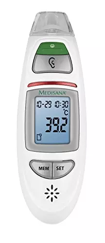 Medisana TM-750 - ميزان حرارة متعدد الوظائف بالأشعة تحت الحمراء ، إنذار مرئي في حالة الحمى