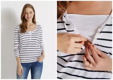 Striped Nursing T-shirt